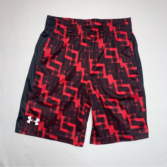 Under Armour | Bottoms | Ua Under Armour Red Black Basketball Shorts ...